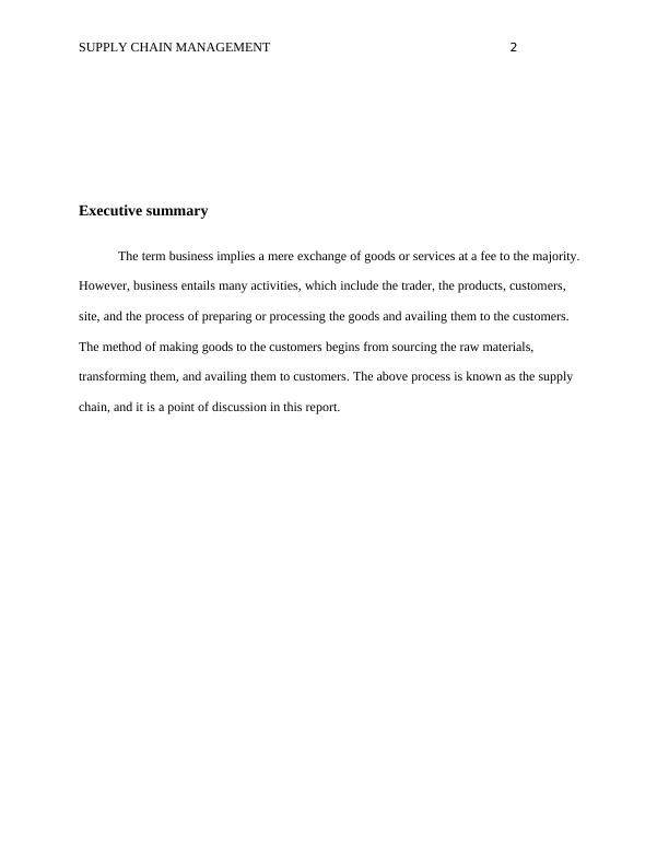 Supply Chain Management Report: Wesfarmers Case Study