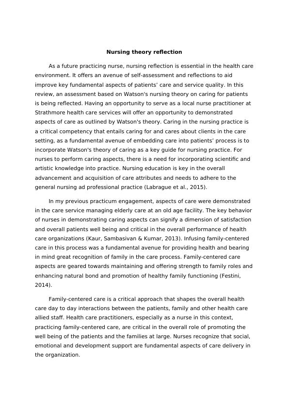 Licensed Practical Nurse Portfolio: Strathmore Hospital