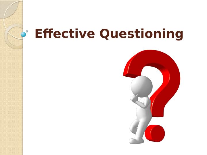 Effective Questioning PowerPoint Presentation 2022