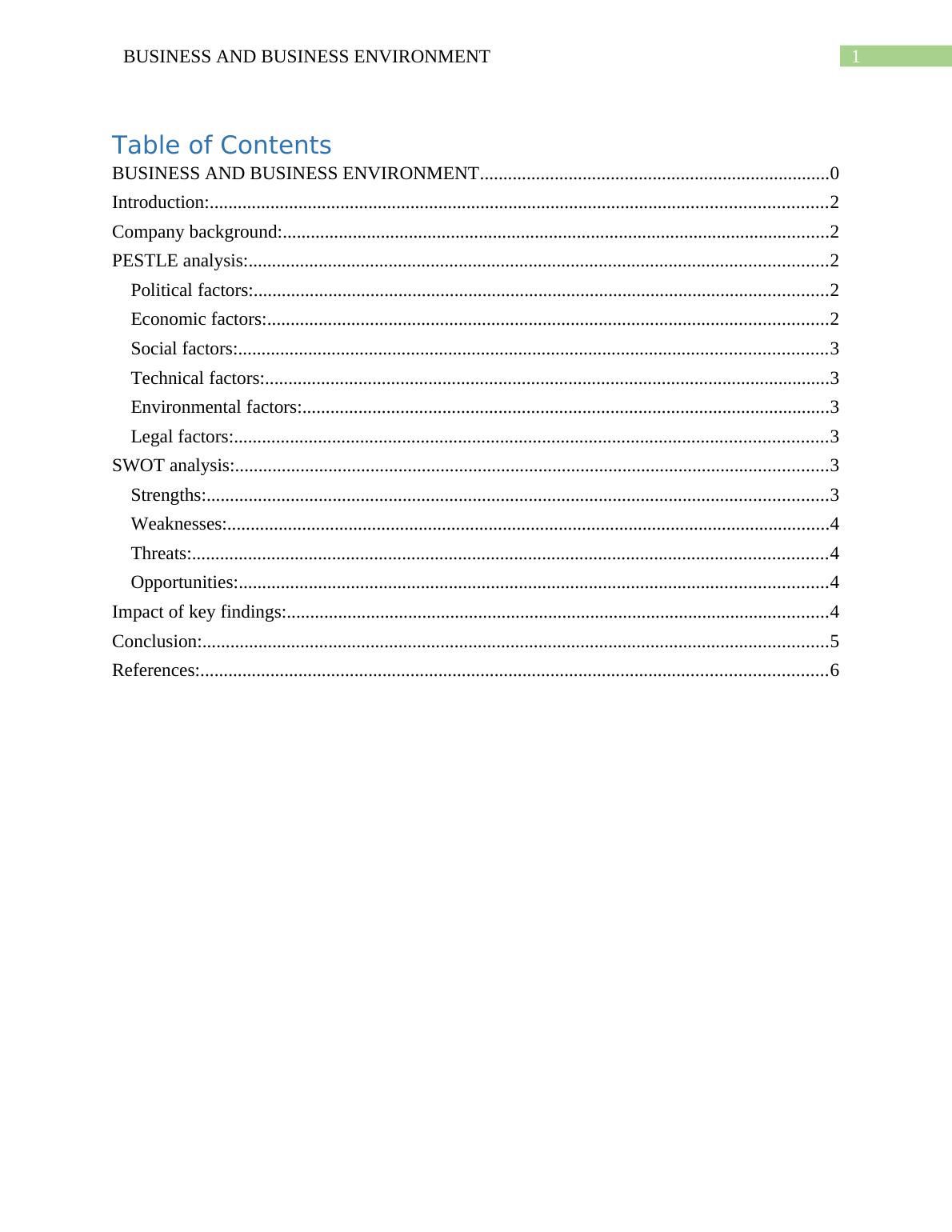 Business Environment Analysis Report: Oxfam Case Study
