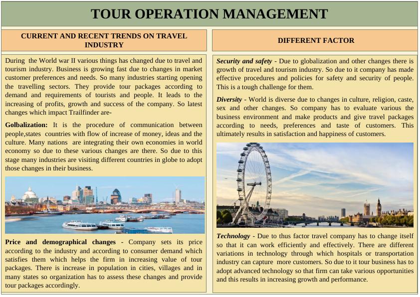 Tour Operations Management
