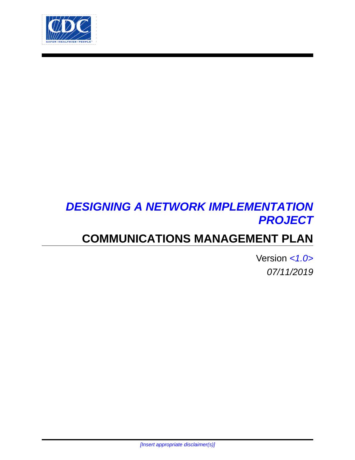 Designing a Network Implementation Project