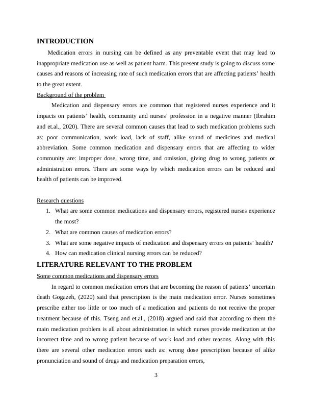 Medication Errors in Nursing: Causes, Impacts, and Prevention
