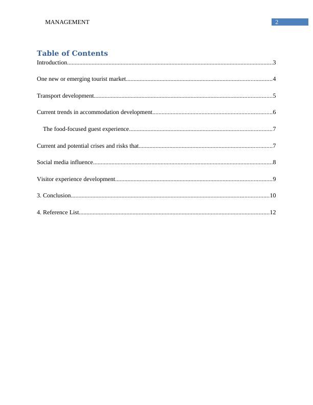 Contemporary Tourism and Hotel Issues: Great Barrier Reef