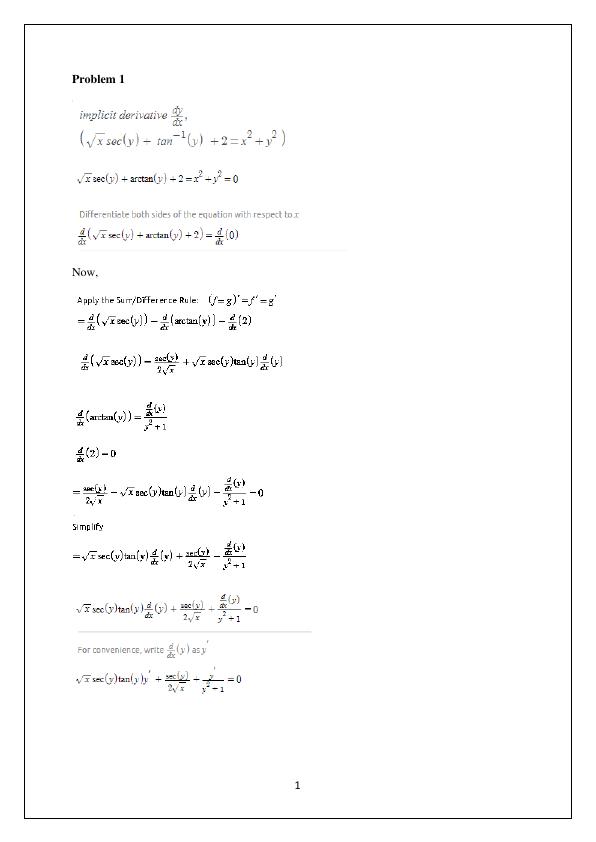 MATH 1225 Test 2 Free Response Solutions - VT Spring 2020