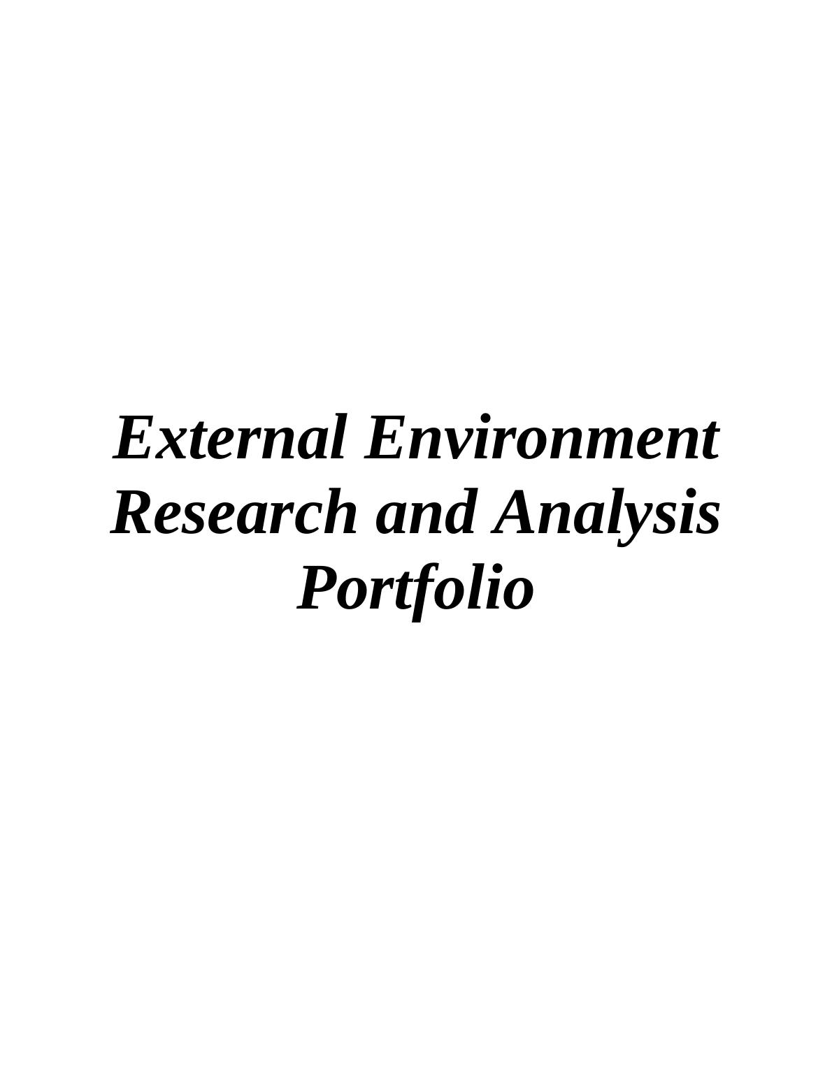 Tesco PESTLE Analysis: External Environment Research Report