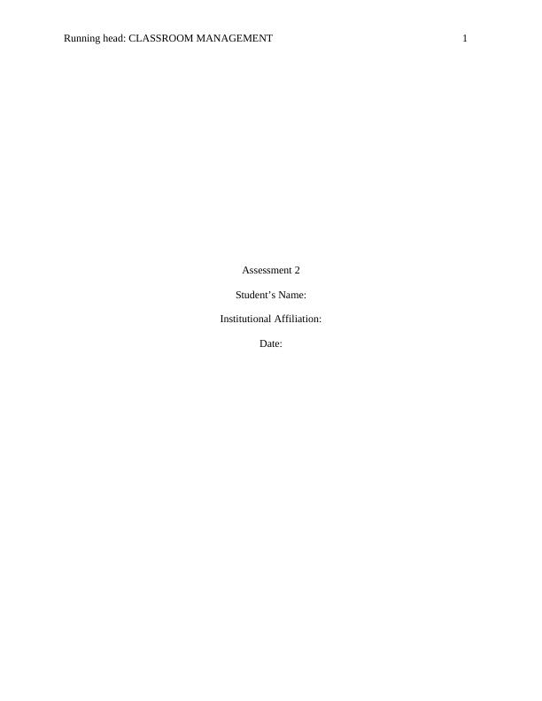 CLASSROOM MANAGEMENT classroom-management