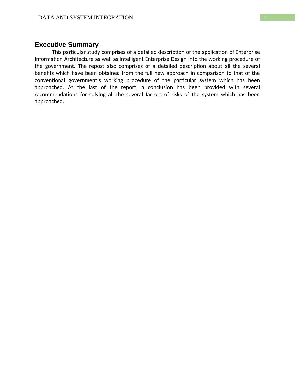 ICT705: Data and System Integration Report Analysis