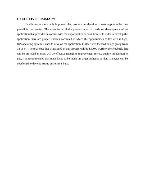 Cinema4U Mobile App: Executive Summary and Analysis