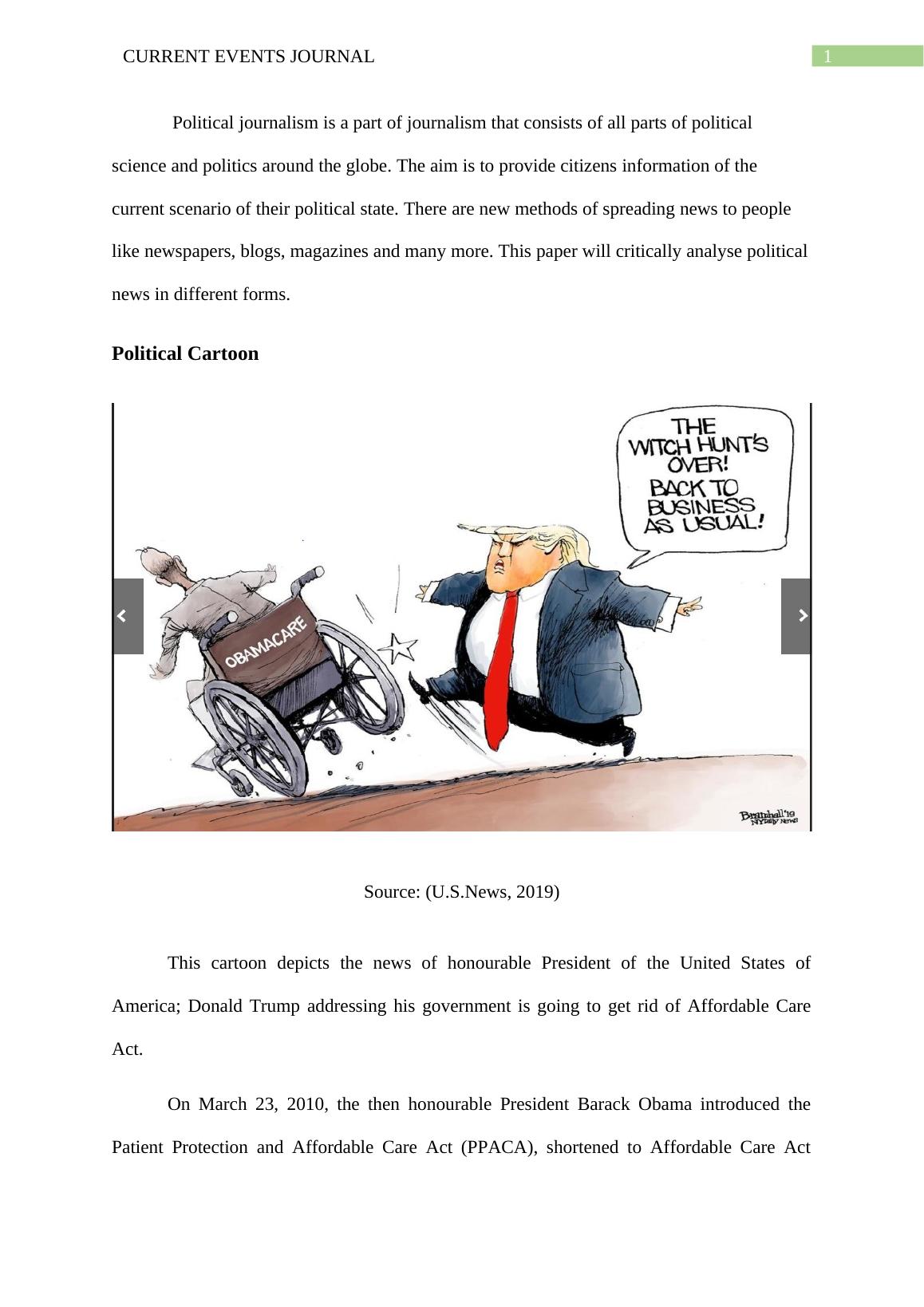 Political News Analysis - Desklib