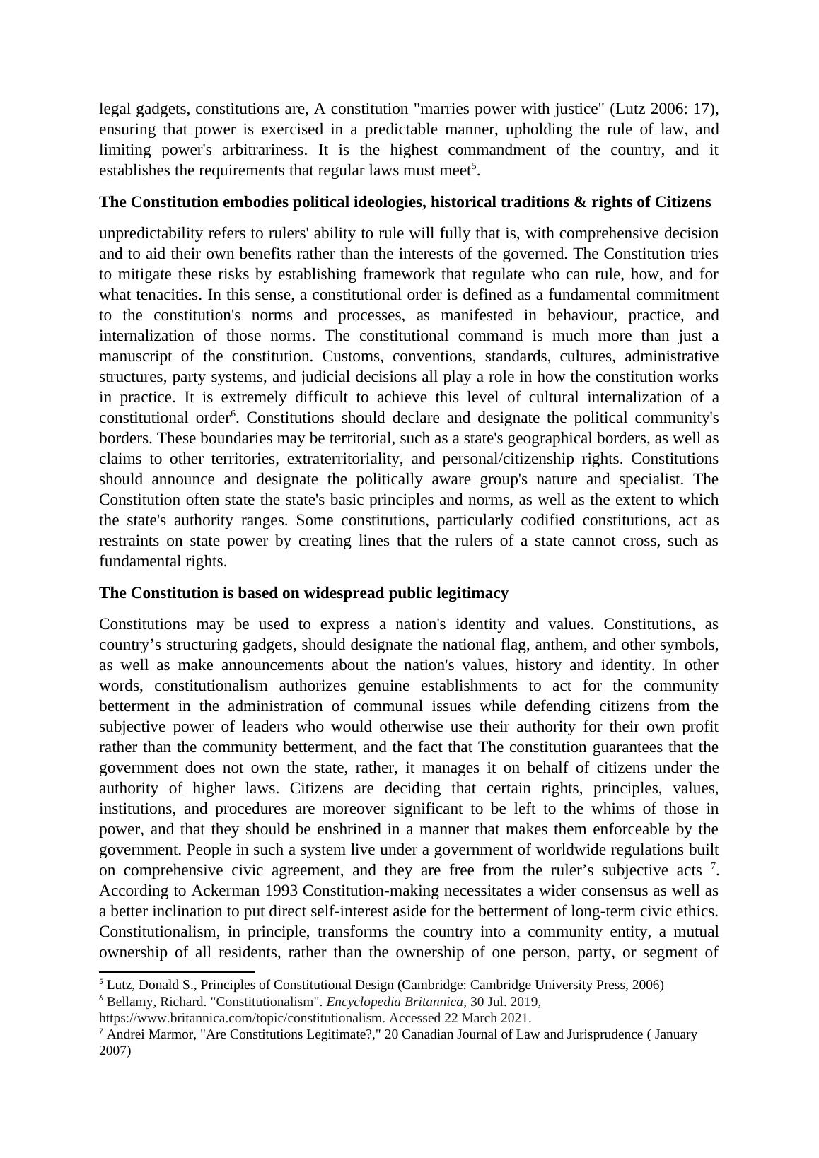 The Core Principles of a Modern Constitution Explained