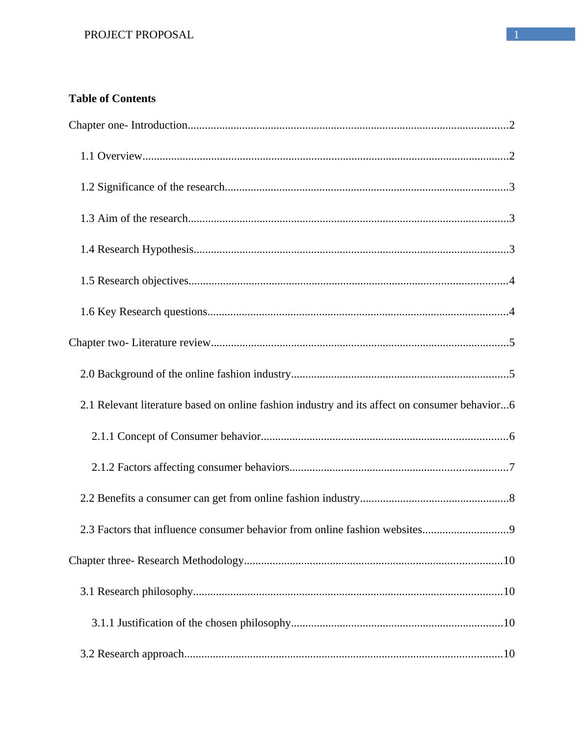 Online Fashion Project Proposal: Consumer Behavior Analysis