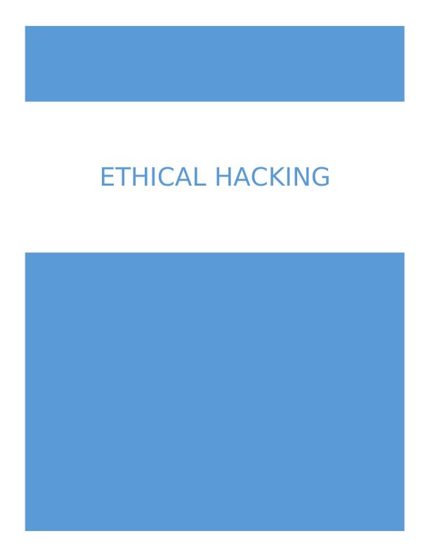 Ethical Hacking: Methodology, Results and Recommendations