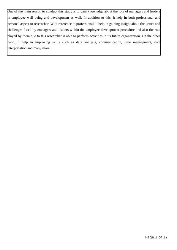 Employee Development and Well-being: A Tesco Case Study