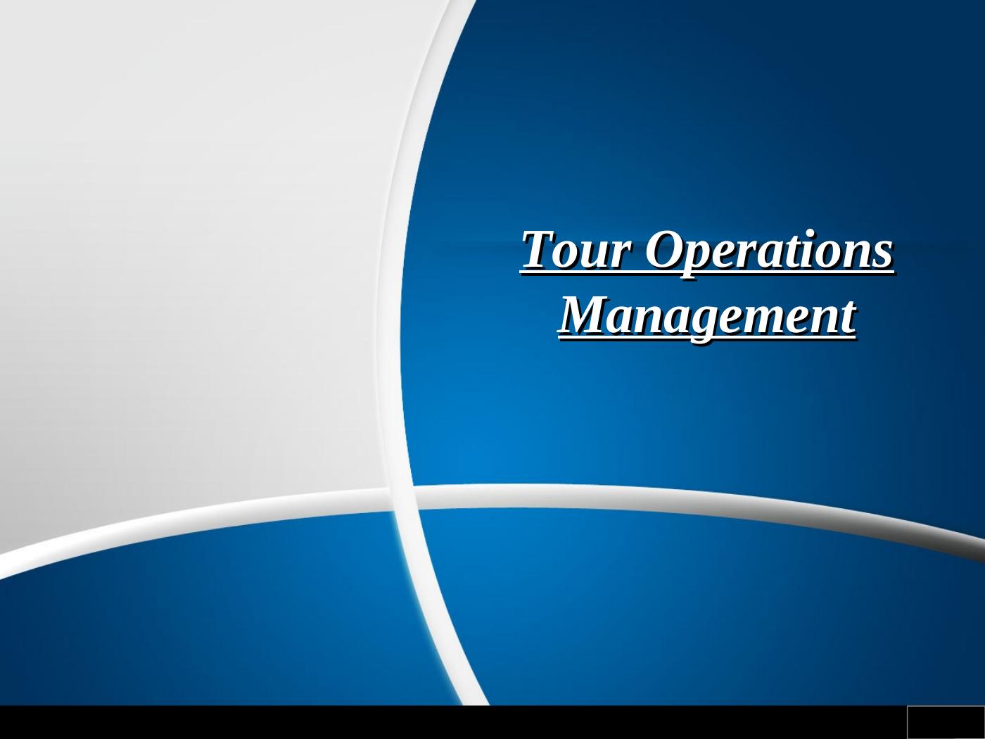 Tour Operations management