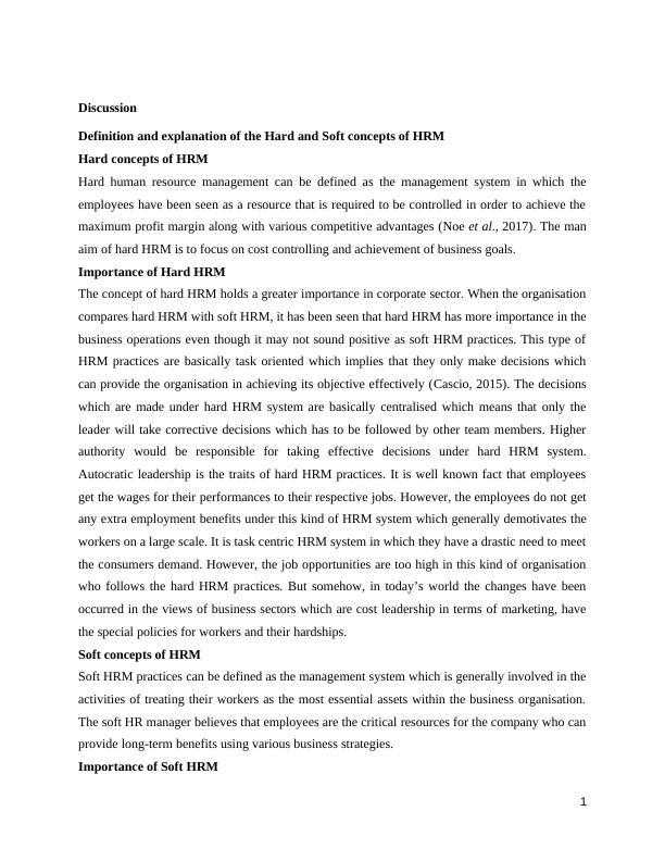 Comparative Analysis of Hard and Soft HRM Strategies