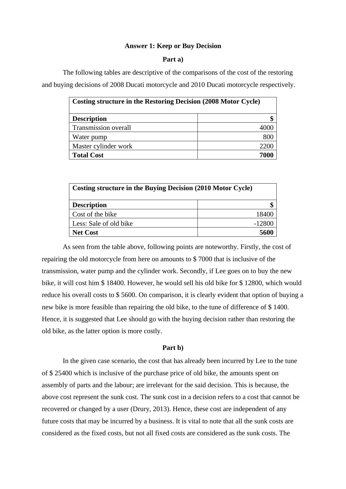 ACCT19060 Managerial Accounting Assignment Solutions
