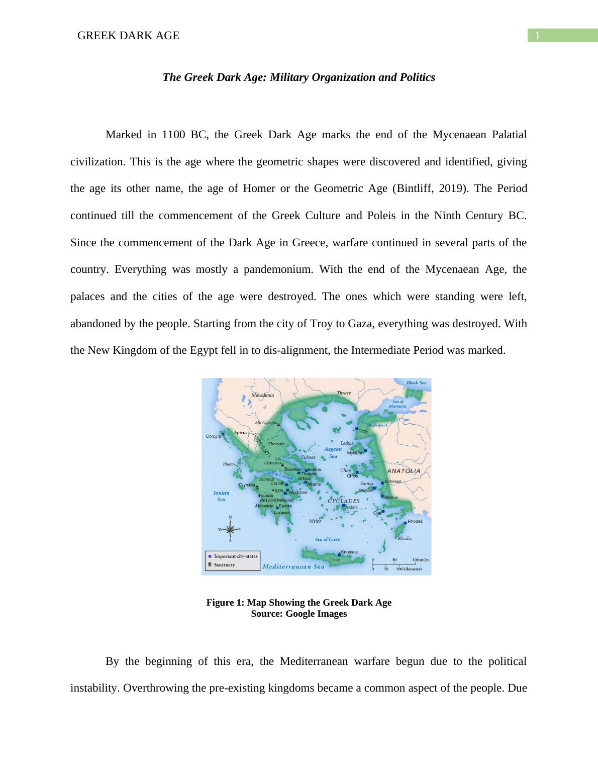 Exploring Military & Politics of the Greek Dark Age