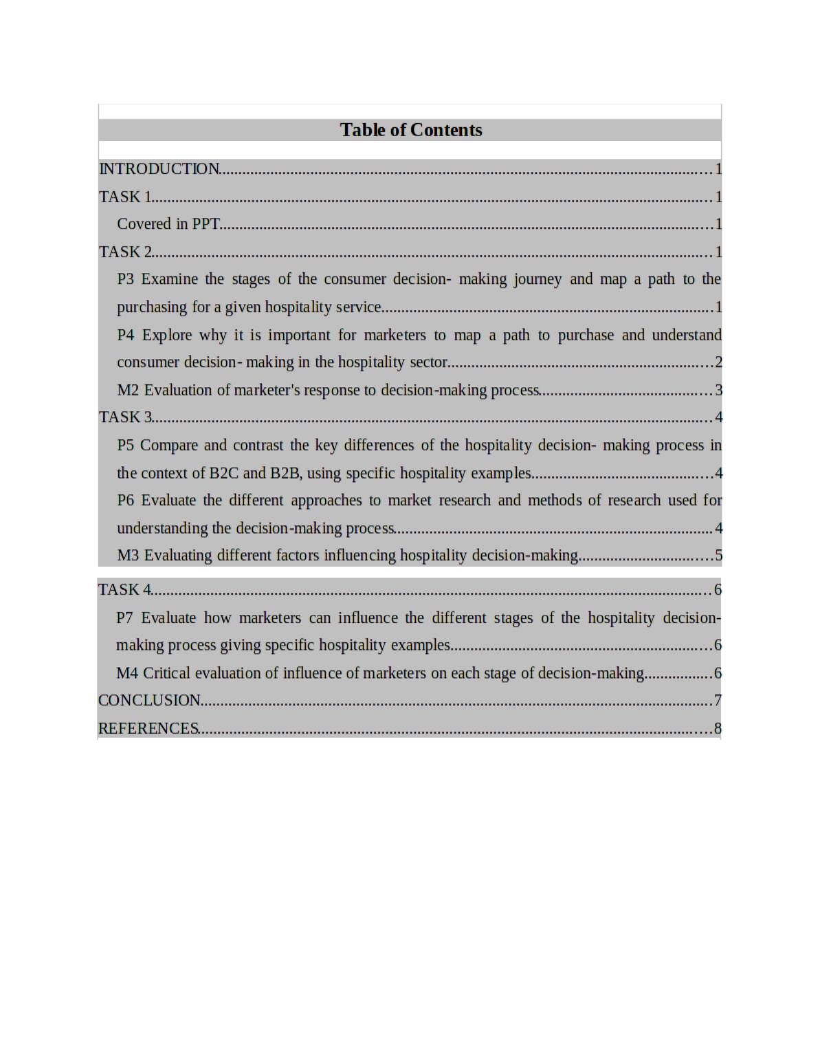 Hospitality Consumer Behavior and Decision-Making Analysis