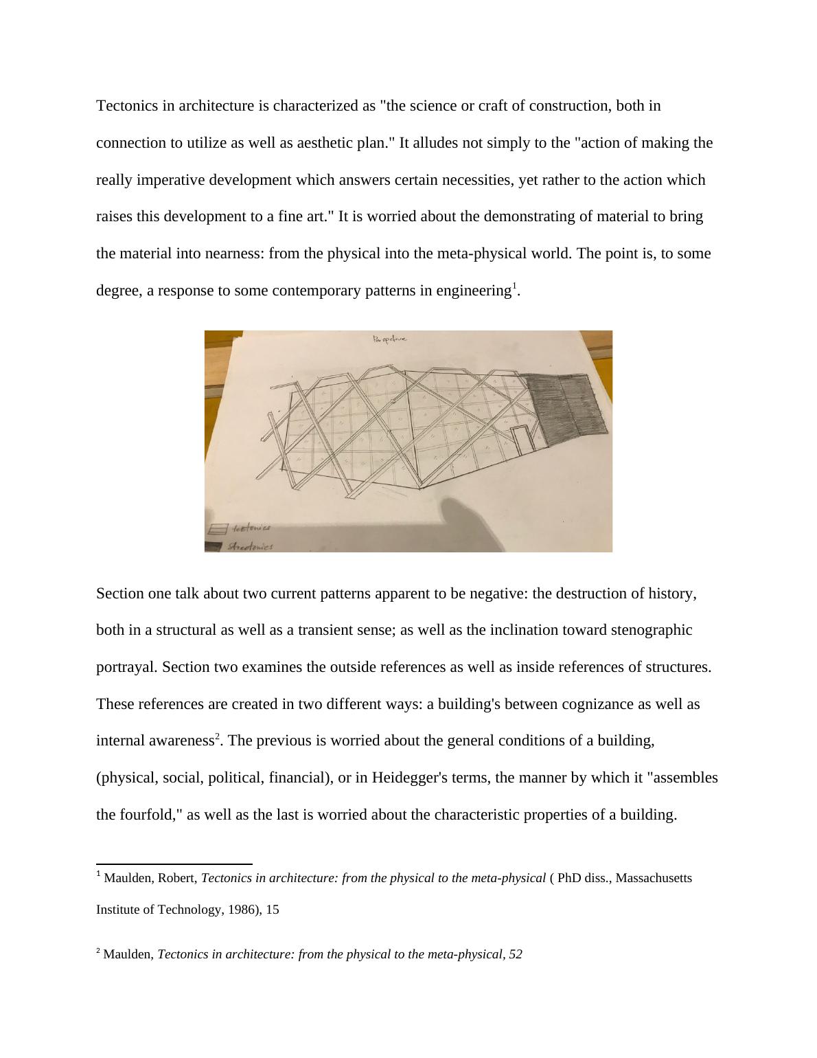 Tectonics in Architecture: Principles and Applications