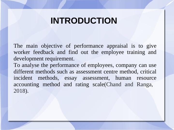 Research on Performance Appraisal in Marriott Hotel
