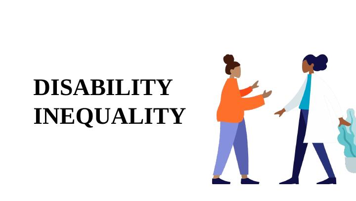 Disability inequality