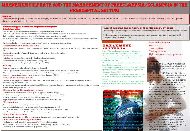 Magnesium Sulphate in Prehospital Preeclampsia Care