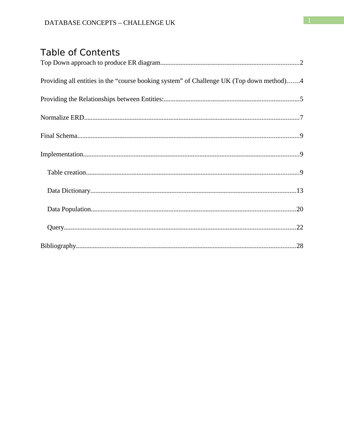 DATABASE CONCEPTS CHALLENGE UK
