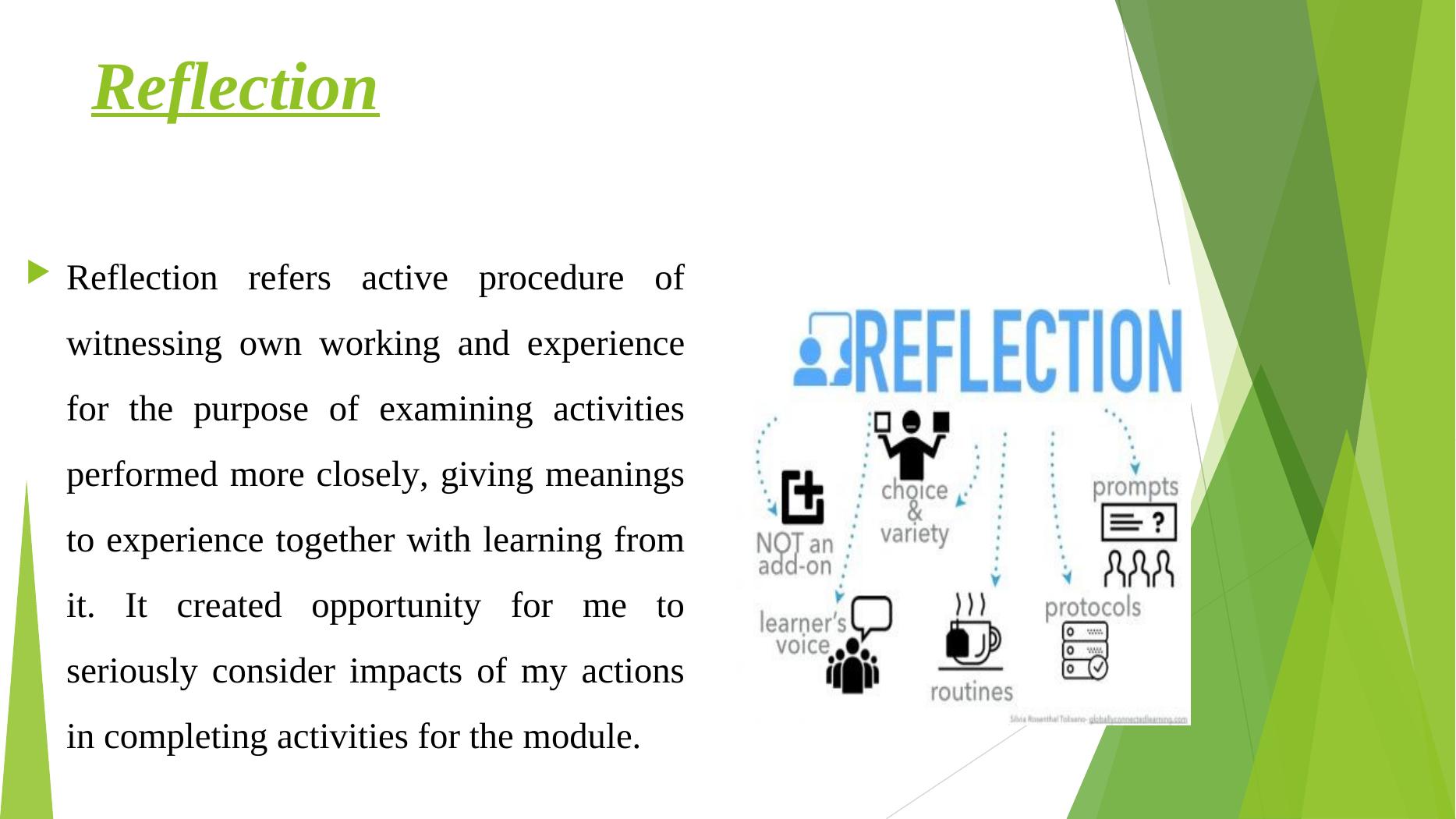 Reflective Presentation on Assessment and Kolb's Reflective Cycle