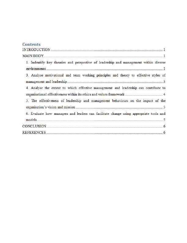Leadership and Management in Next Plc