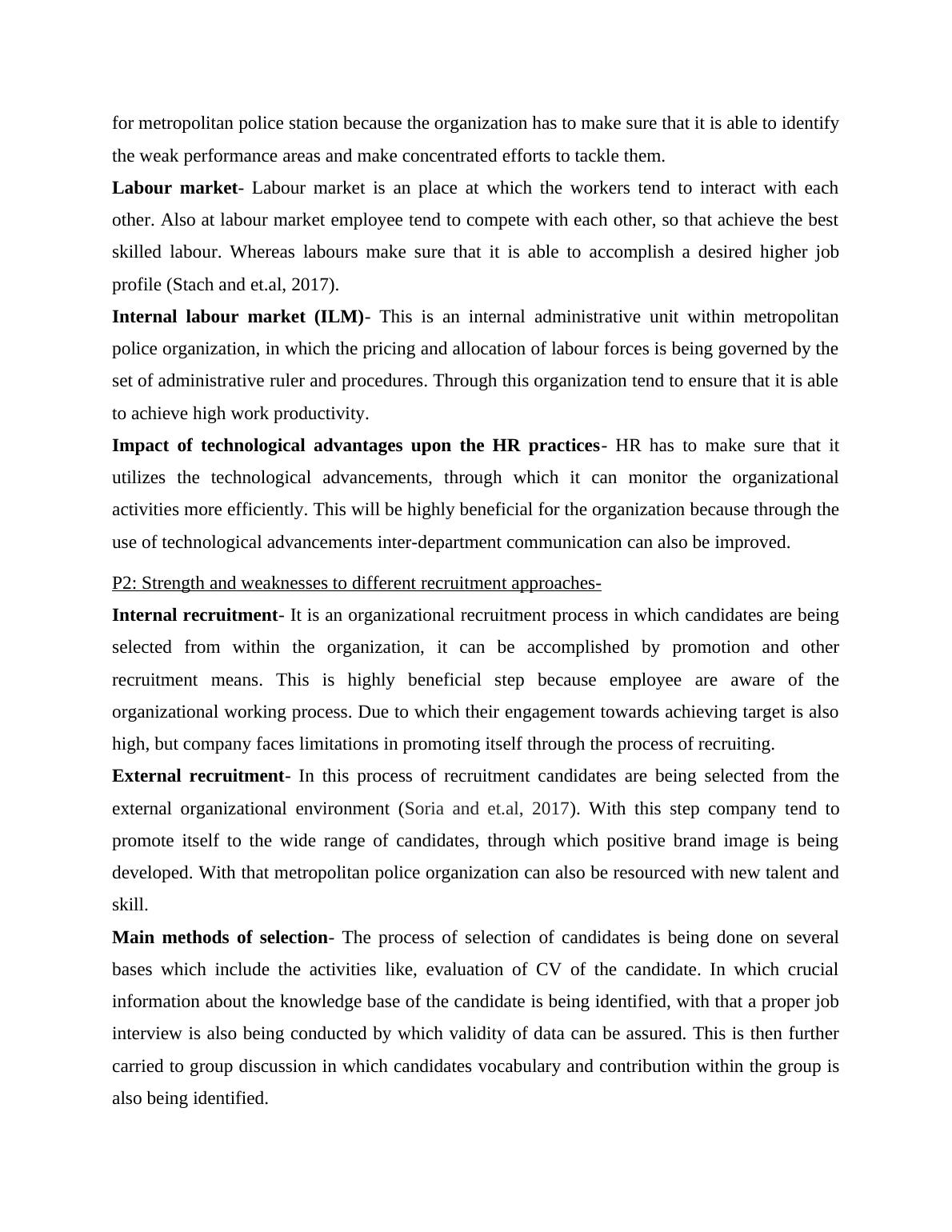 HRM Practices at Metropolitan Police Organization