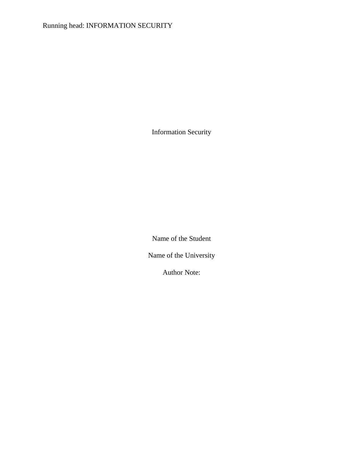 Information Security Report: Malware Analysis and Threats