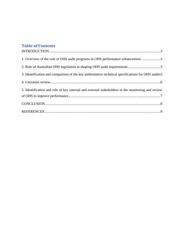 Critical Review: OHS Audit Programs, Risk Management