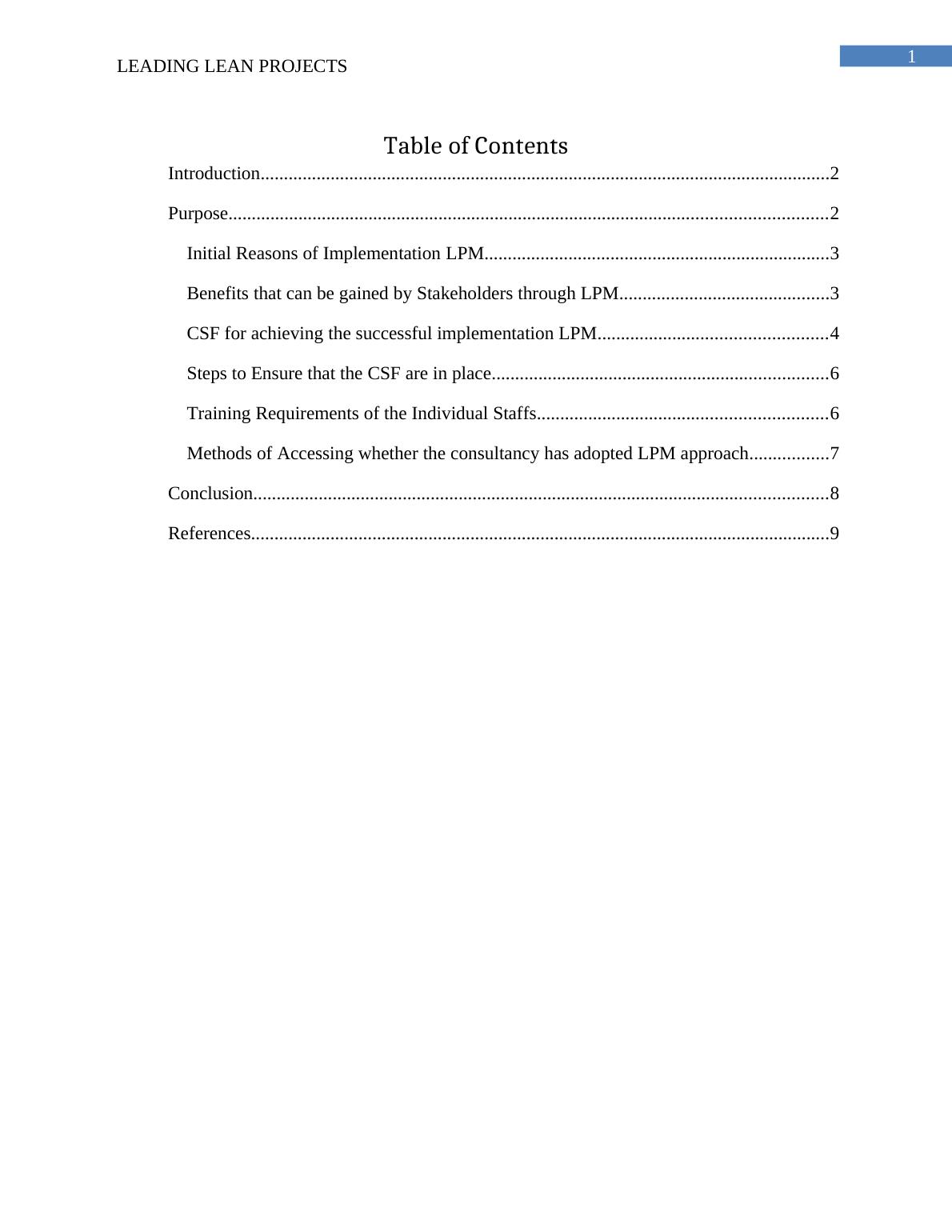 Leading Lean Projects: Implementing LPM in a Consultancy