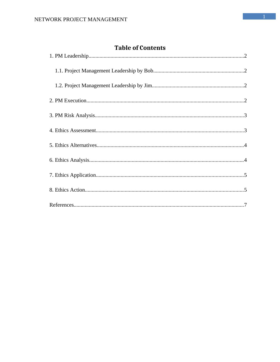 University Network Project Management Leadership Analysis