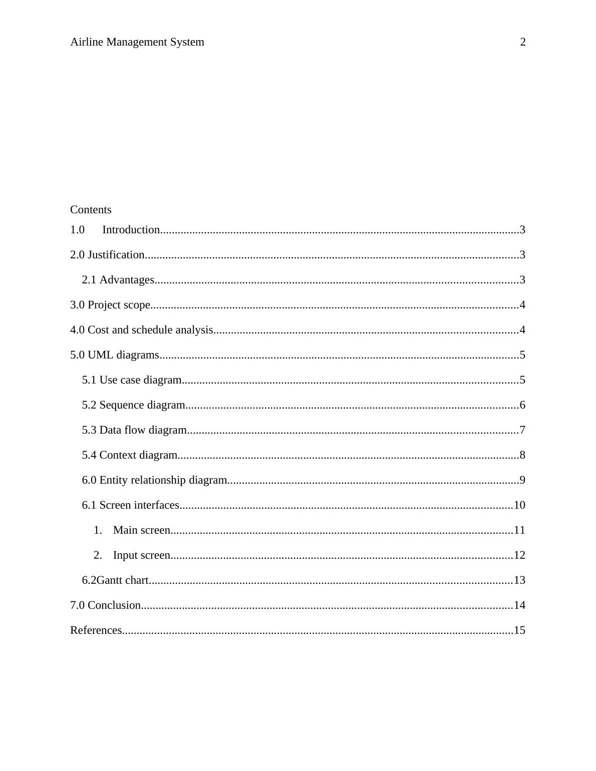 ISY2001 - Airline Management System Report & Design Analysis