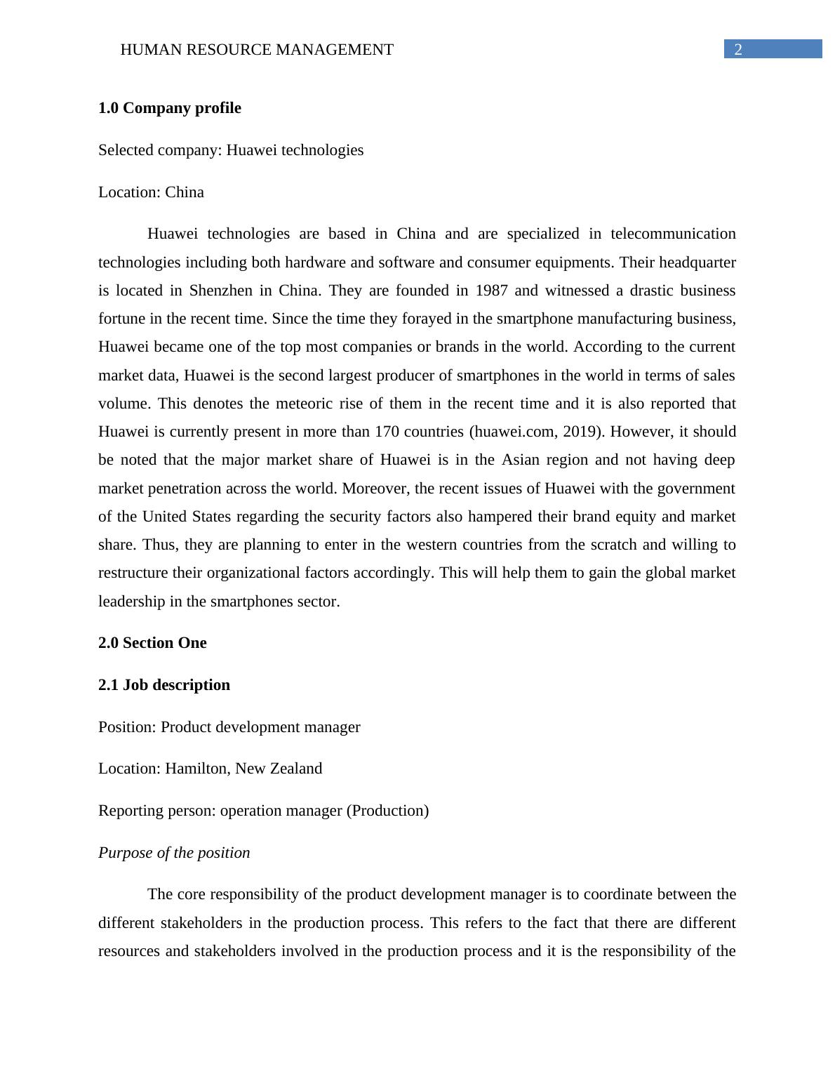 Human Resource Management Case Study 2022