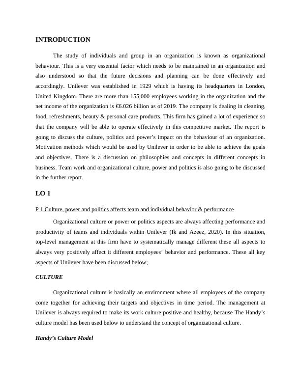 Unit 12 Organisational Behaviour