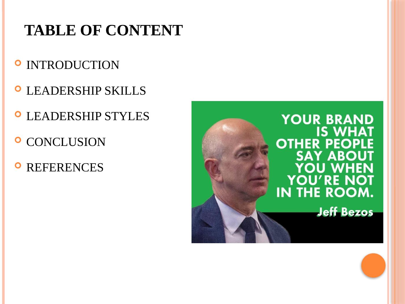 Effective Leadership: Skills and Styles of Jeff Bezos