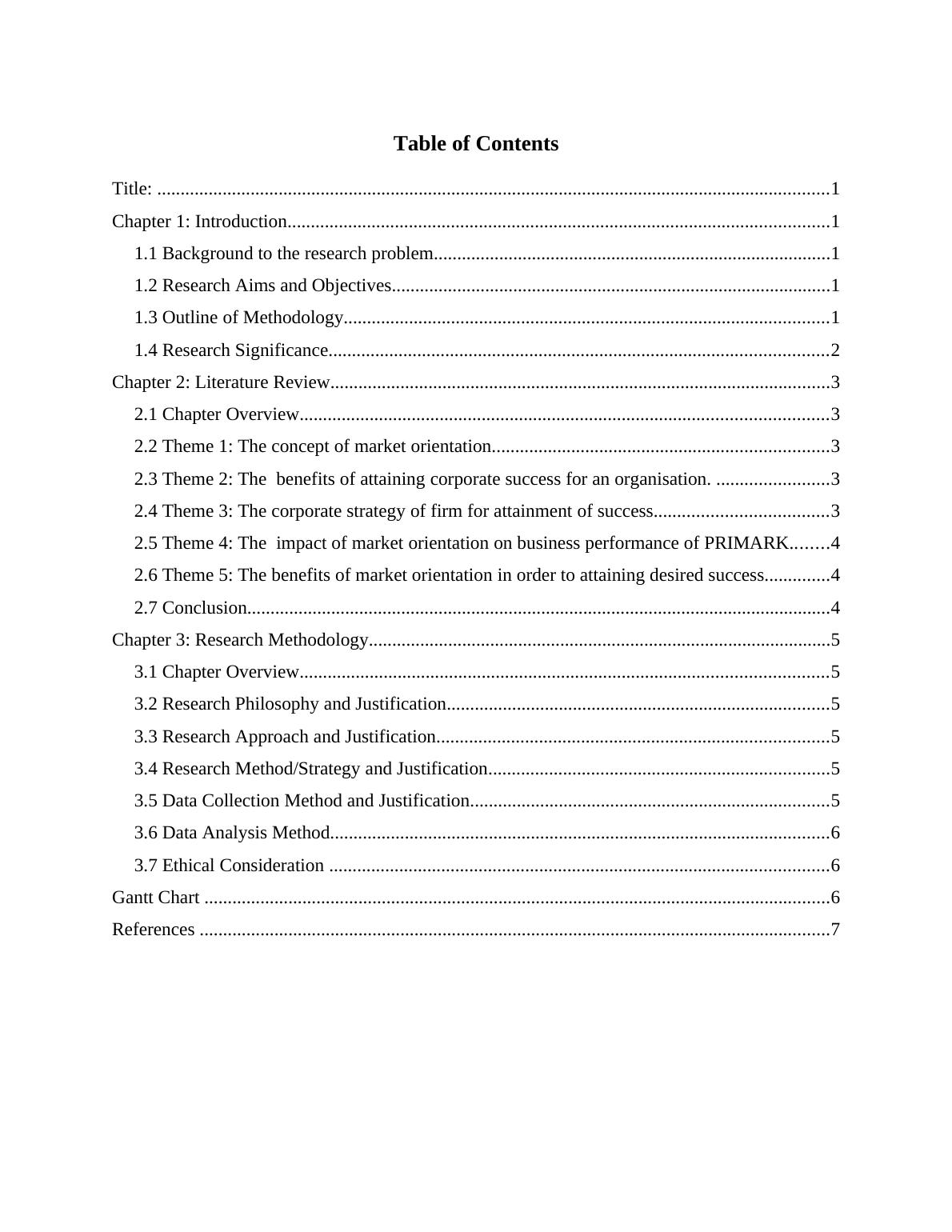 PRIMARK: Market Orientation and Corporate Strategy