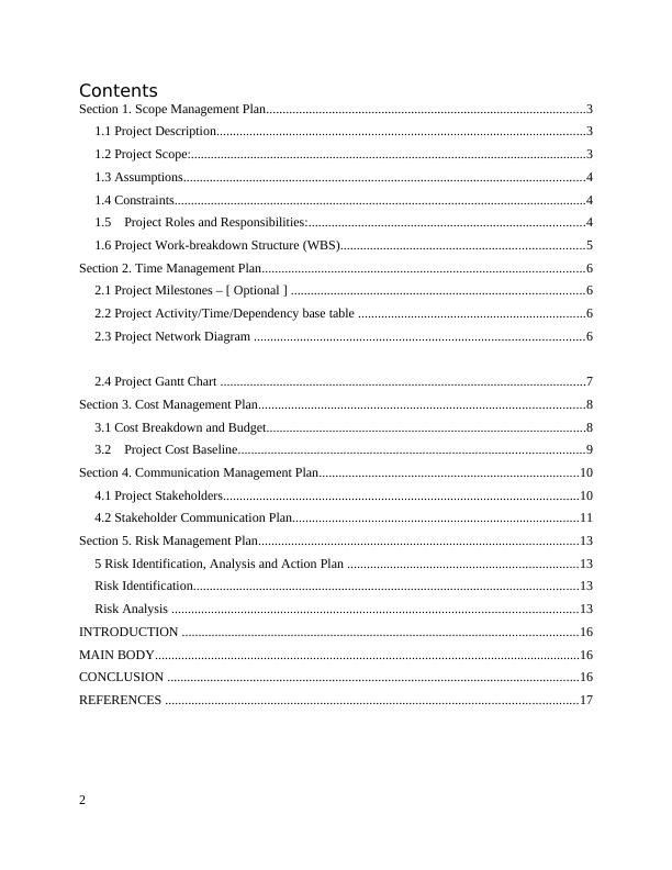 Project Management: Graduation Ceremony Project Plan