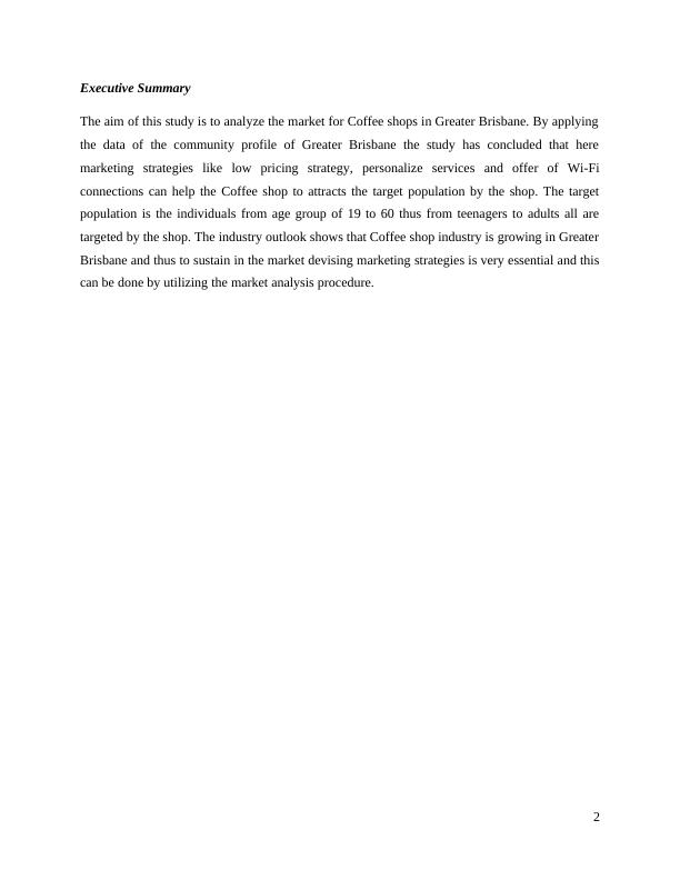 Market Analysis Business Report | Desklib