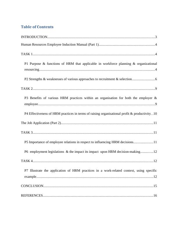 Human Resource Management Report: Matalan Company Analysis