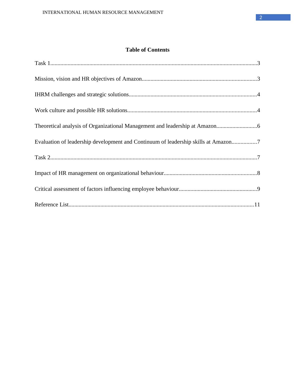 HRM Strategies and Organizational Behavior at Amazon