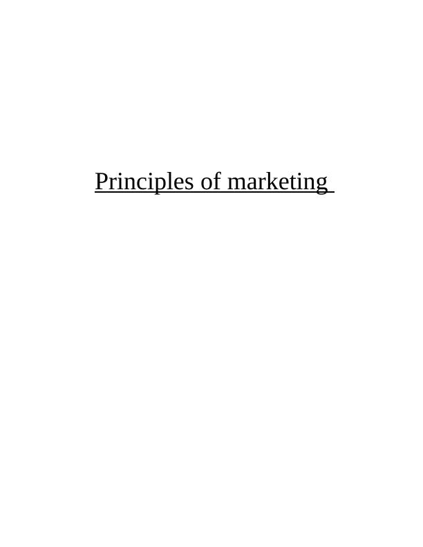 Principles of Marketing: Market Analysis, Segmentation, Targeting, and ...