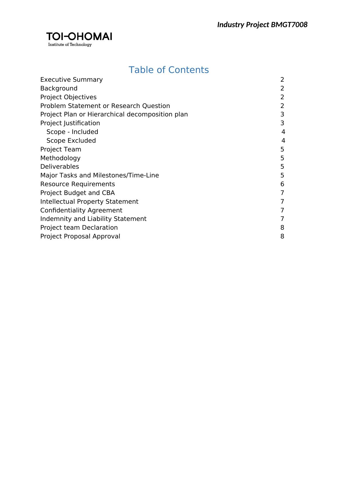 BMGT7008 Industry Project: Techone Software Effectiveness