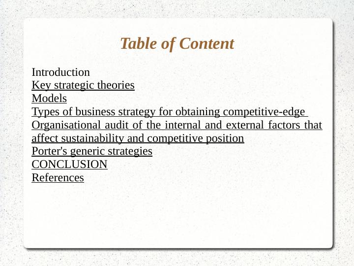 Business Strategy - Key Theories, Models, and Types of Strategy