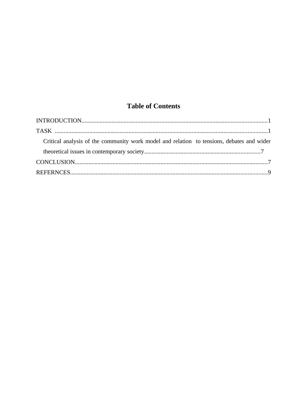 Community Work Model Analysis: Tensions, Debates, and Issues