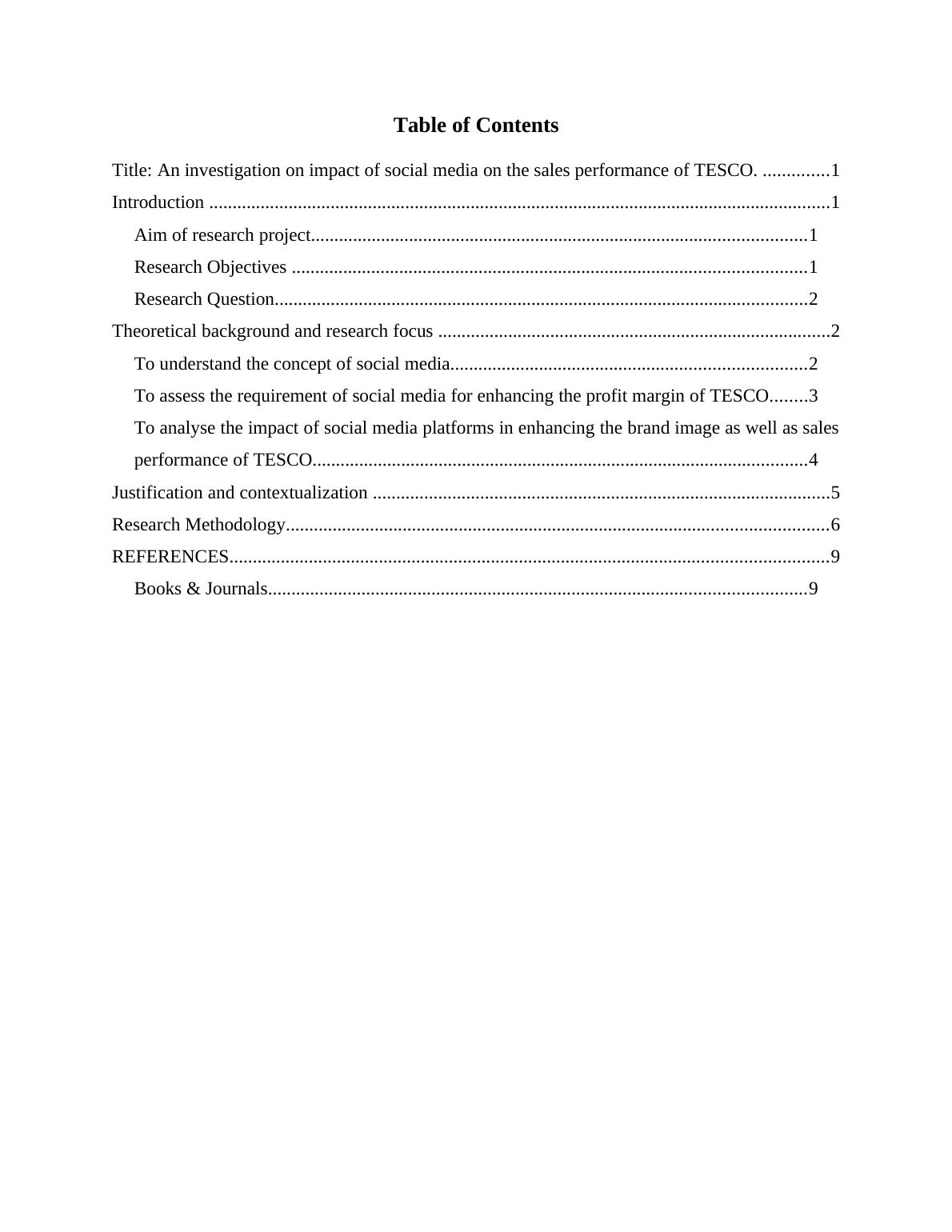 Research: Social Media Influence on TESCO Sales Performance