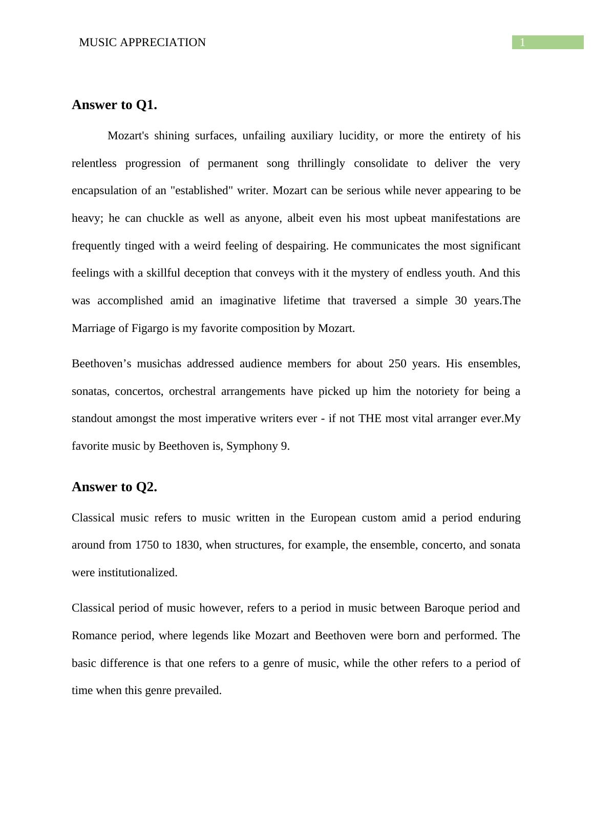 Music Appreciation: Baroque vs. Classical Music Eras